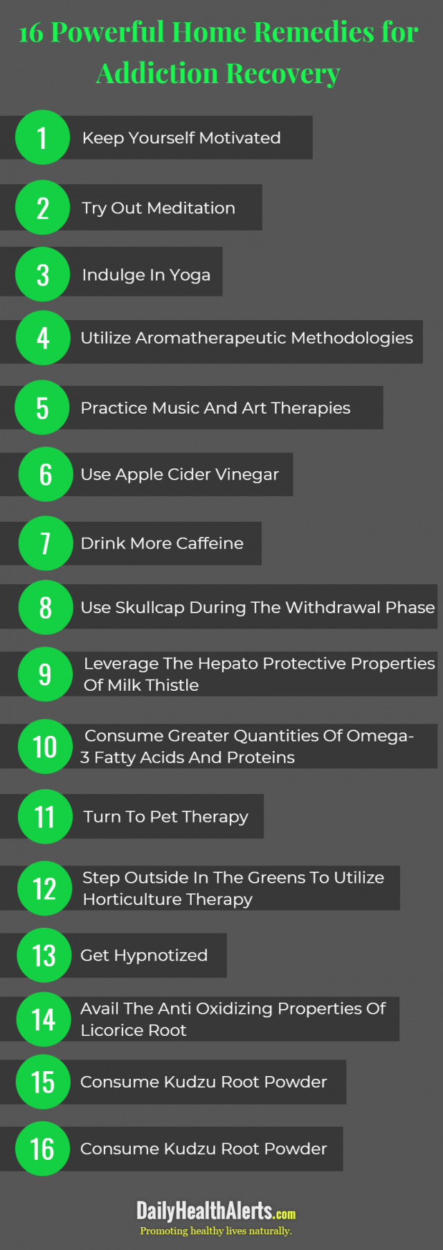16 Powerful Home Remedies for Addiction Recovery | Daily Health Alerts